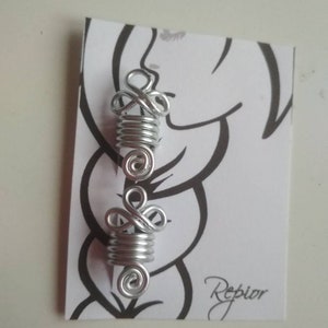 Celtic Dreadlocks Spiral Set, Loc Rings, 2 Hair Bead Viking Cuff ...