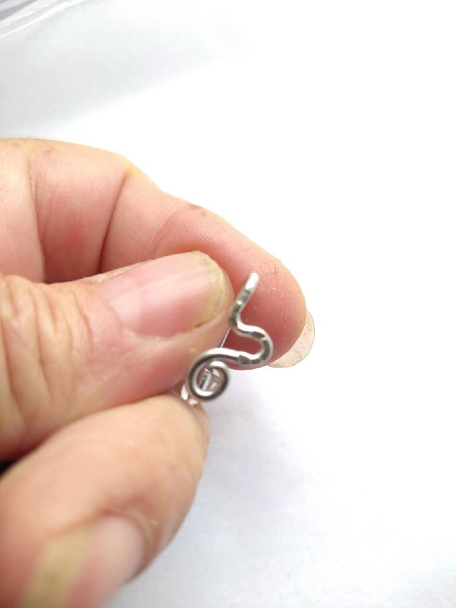 Half Hammered Navel Belly Bar Piercing, Belly Button Ring ...