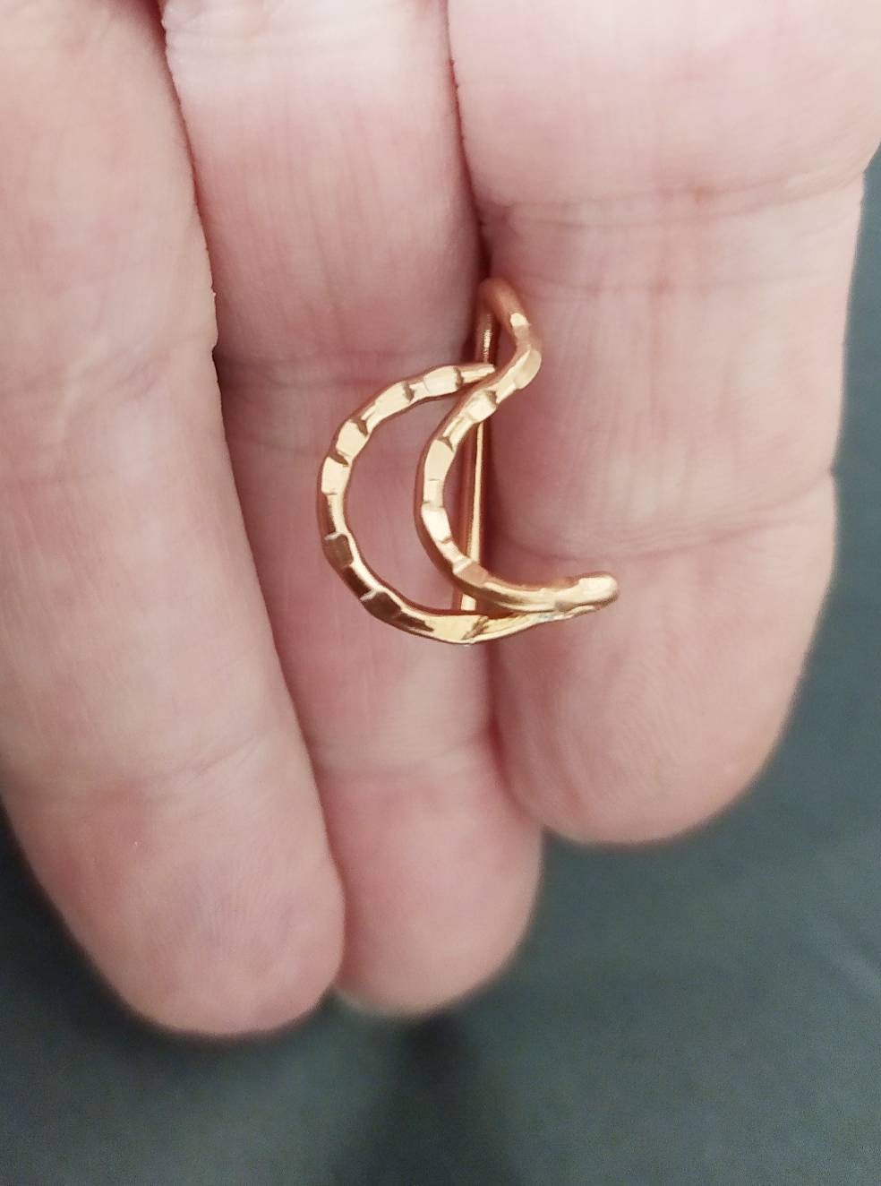 Moon Shape Navel Belly Bar Piercing Belly Button Ring Hypoallergenic Wire Body Jewelry Etsy