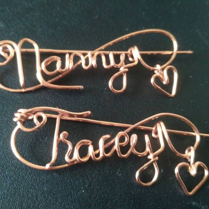 Wire Name Pin - Etsy