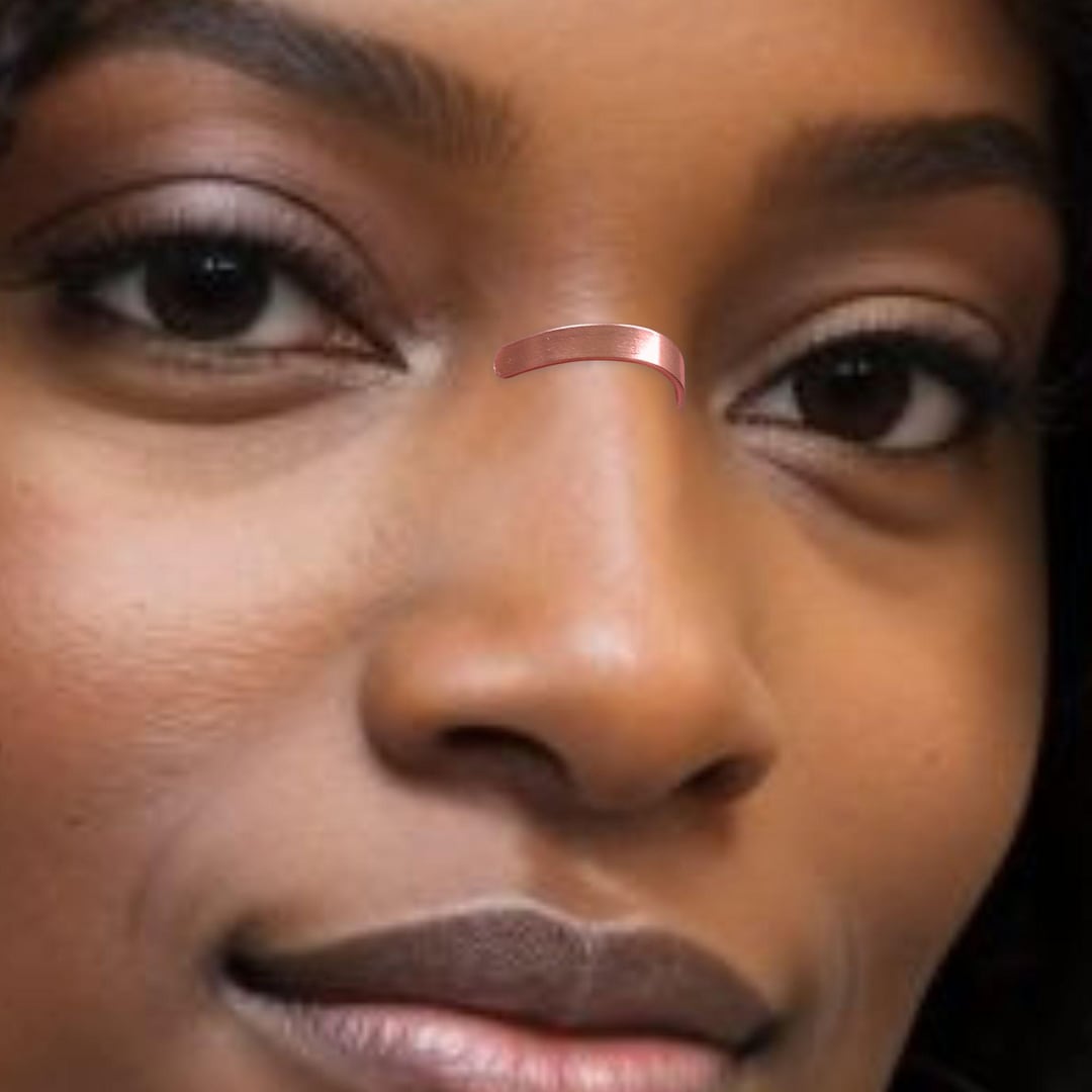 Nose Bridge Cuff, Band Nose Jewelry, Nose Cuff, Handmade Non Piercing ...