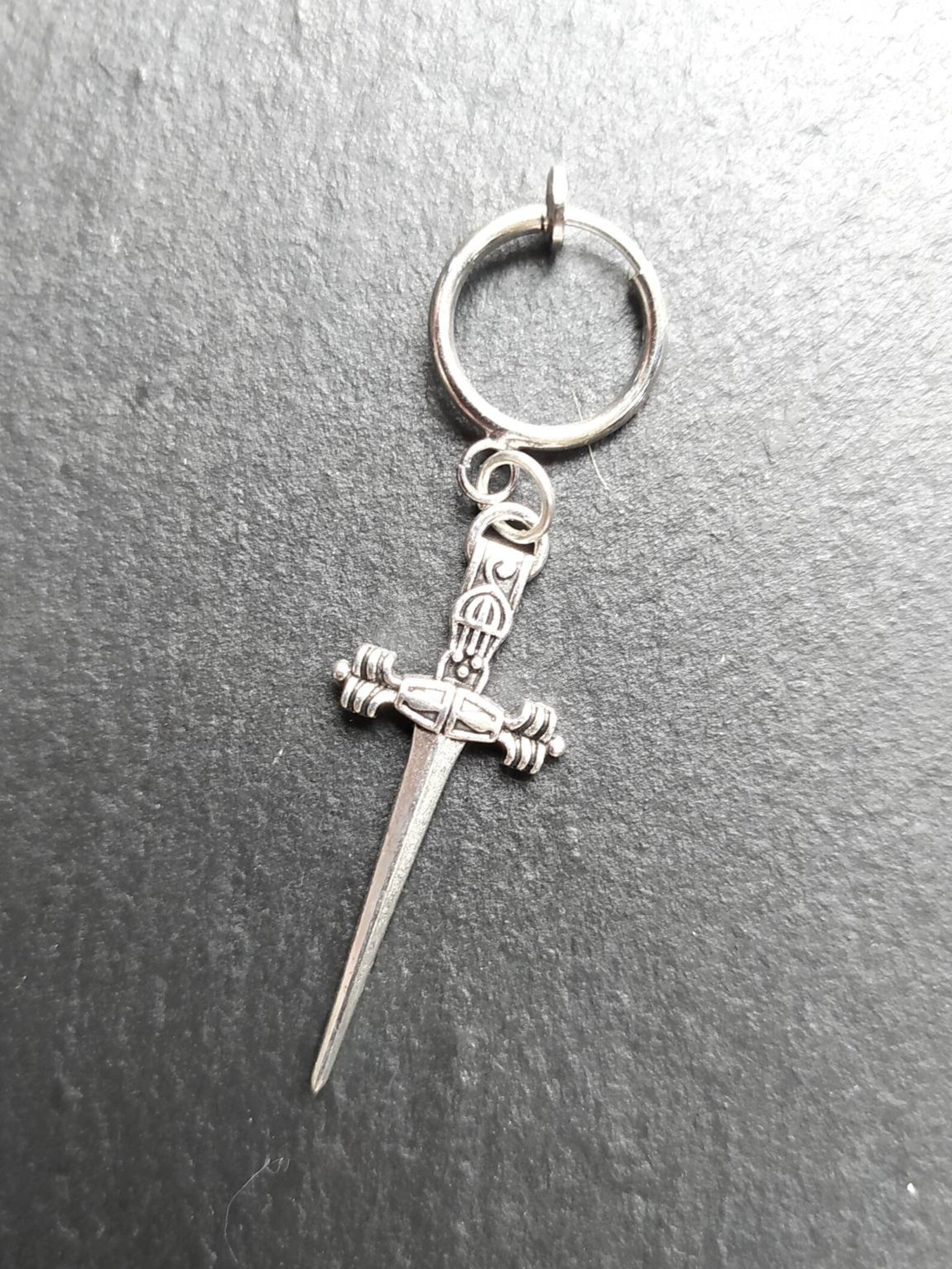 Non Piercing Belly Button Ring With Dangle Sword Summer - Etsy