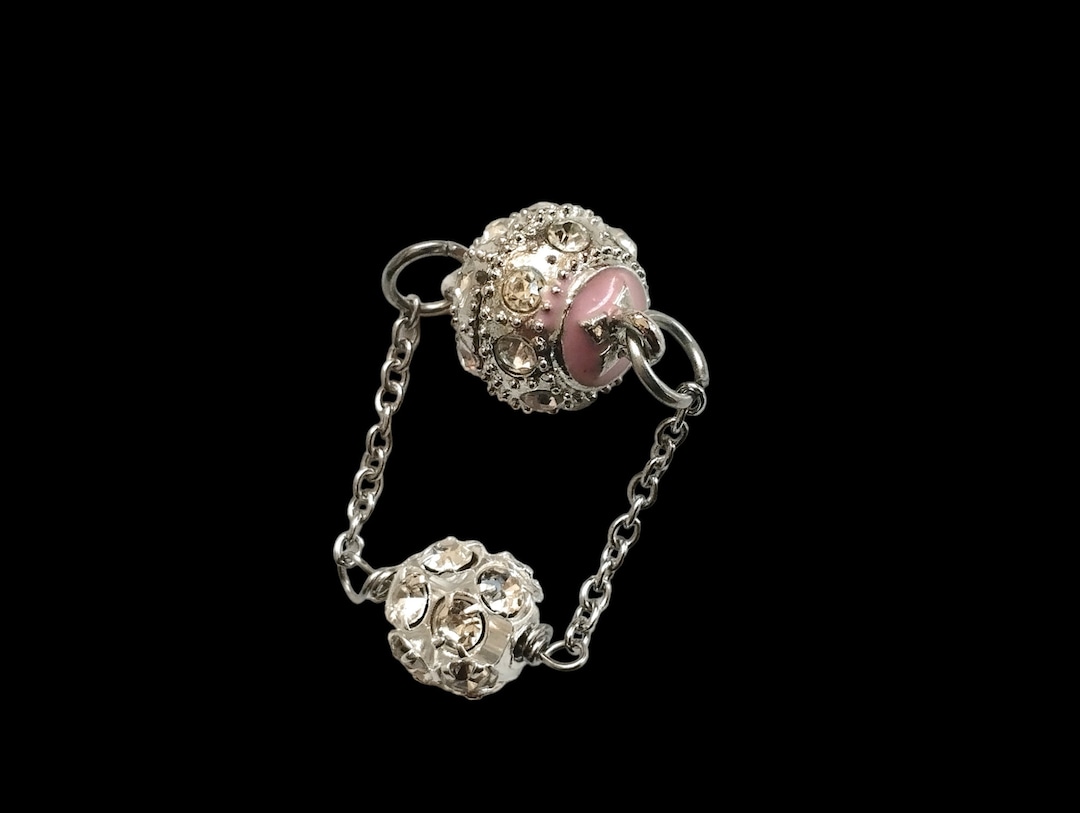 Magnetic Clitorial Jewelry Chain Dangle Sparkly Crystal Stainless Steel ...