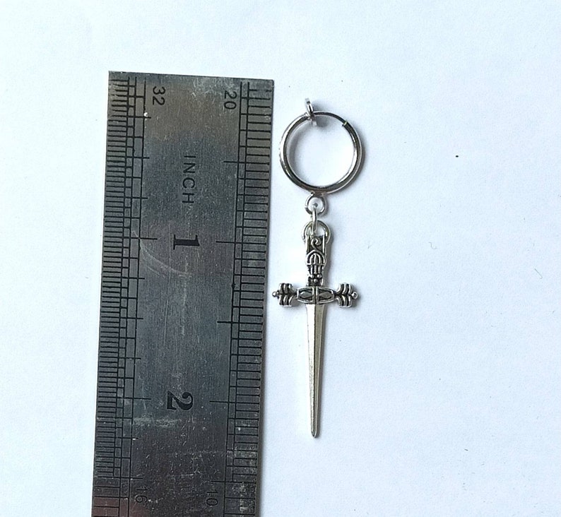 Non Piercing Belly Button Ring With Dangle Sword Summer - Etsy