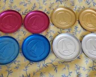 Aluminum coasters | Etsy