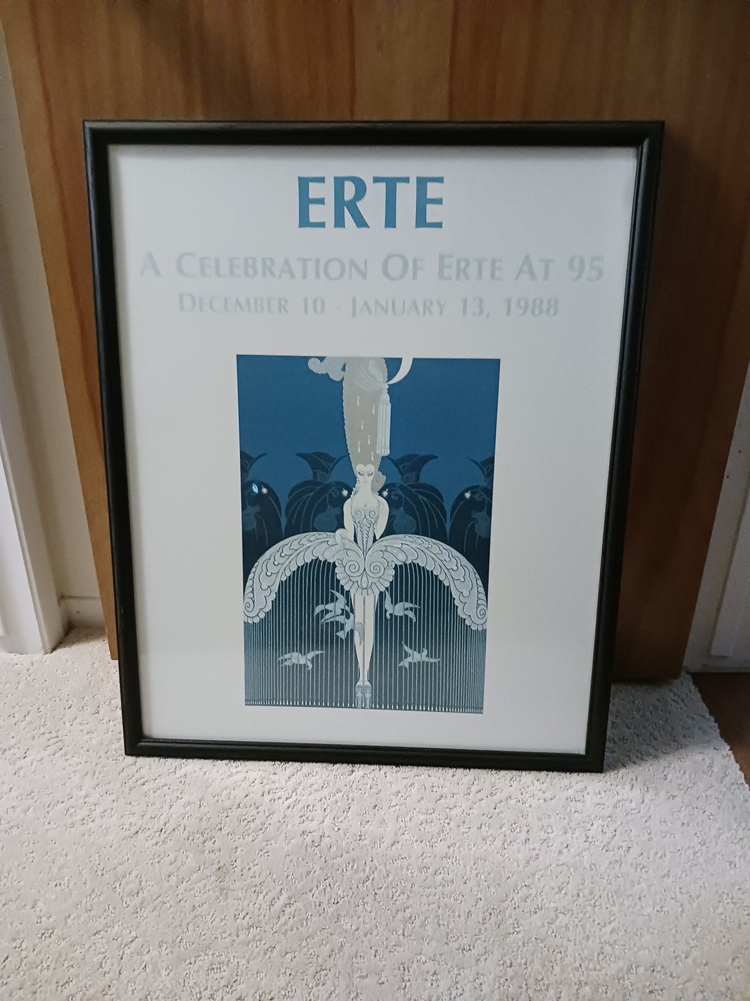 ERTE Poster Celebration of ERTE at 95 Framed 1988 - Etsy