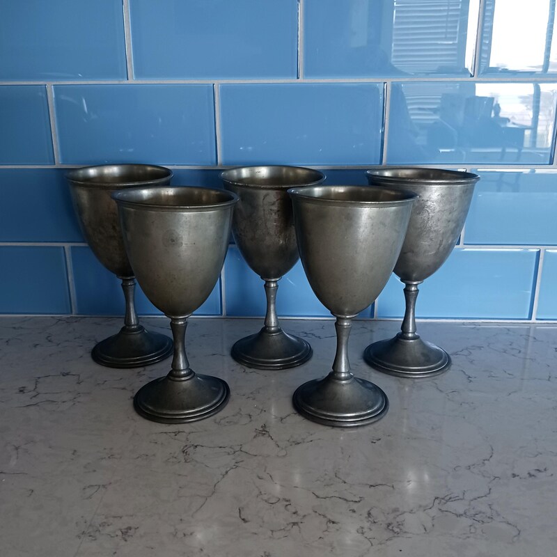 Pewter Goblet - Etsy