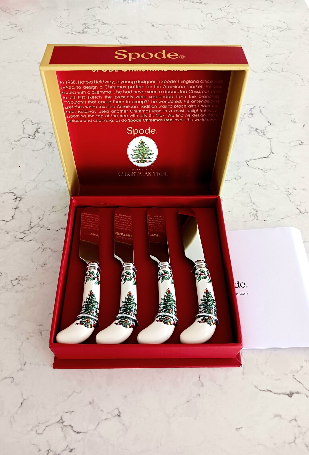 Spode Christmas Tree Spreaders New Old Stock Original Box Spode Holiday ...