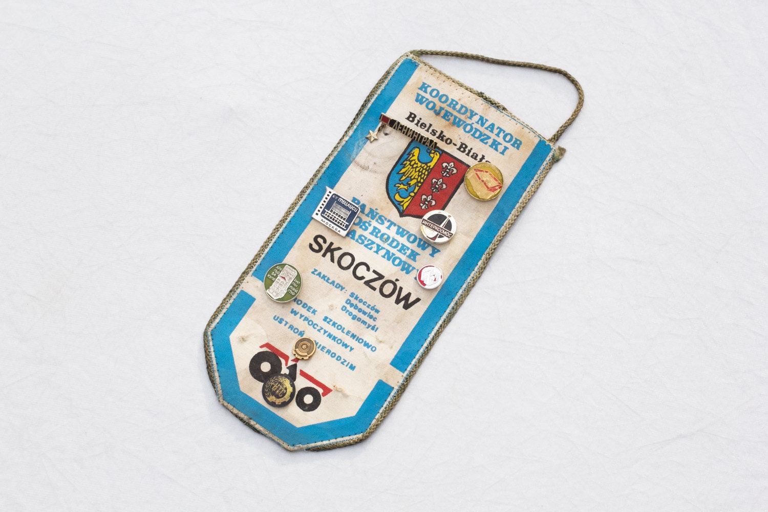 Vintage Trophy Flag Skoczow Poland With 8 Mixed USSR Pins Pin OHTTEAM ...