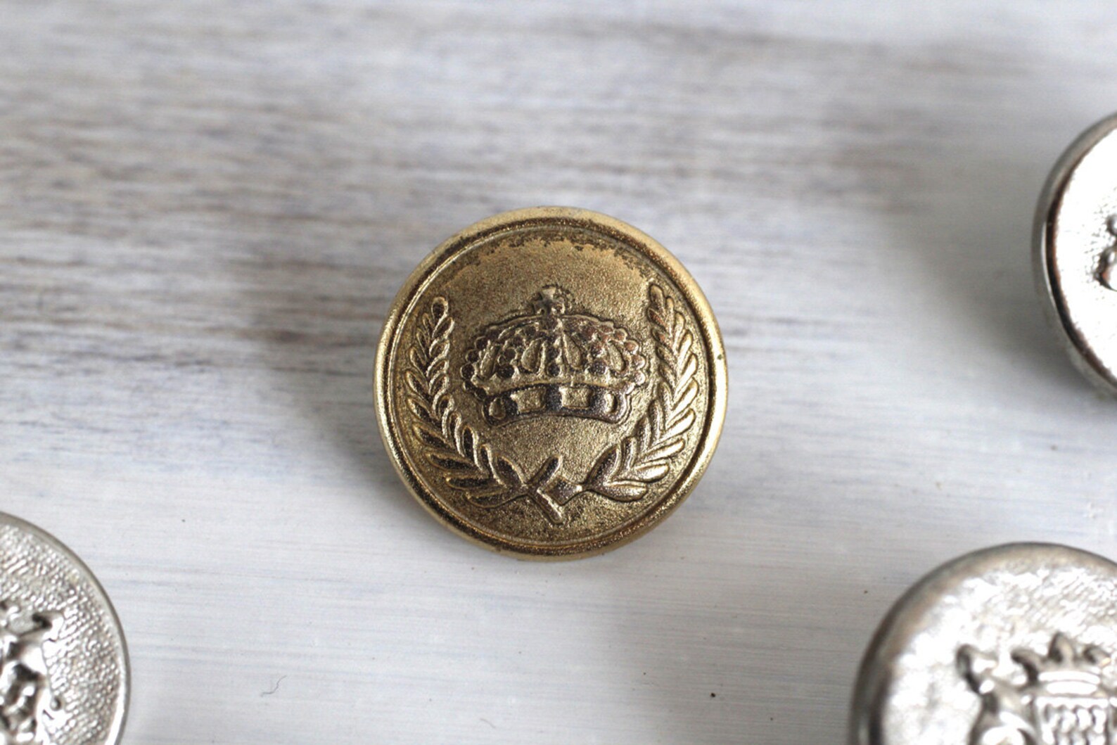 Vintage Set of 9 Small Buttons Pin Colorful Collection Rare - Etsy