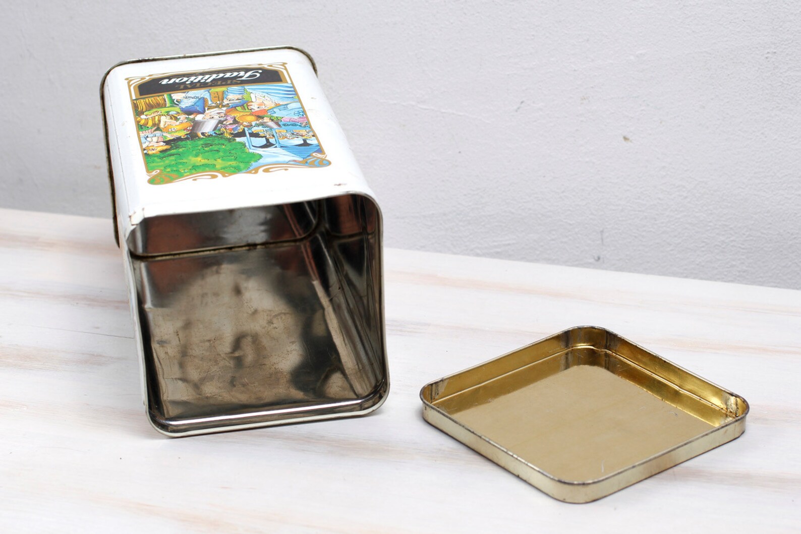 Vintage Rare Tradition Coffee Metal Tin Case Box Collectible - Etsy