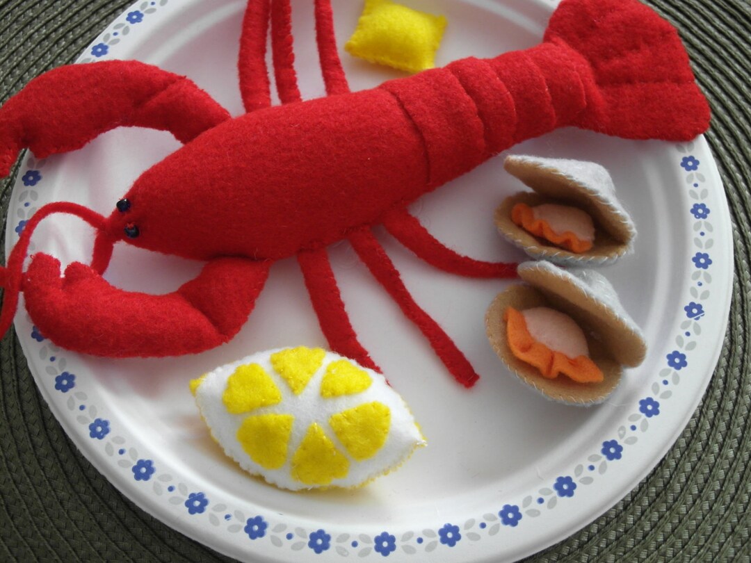 Felt Seafood Plate - Etsy