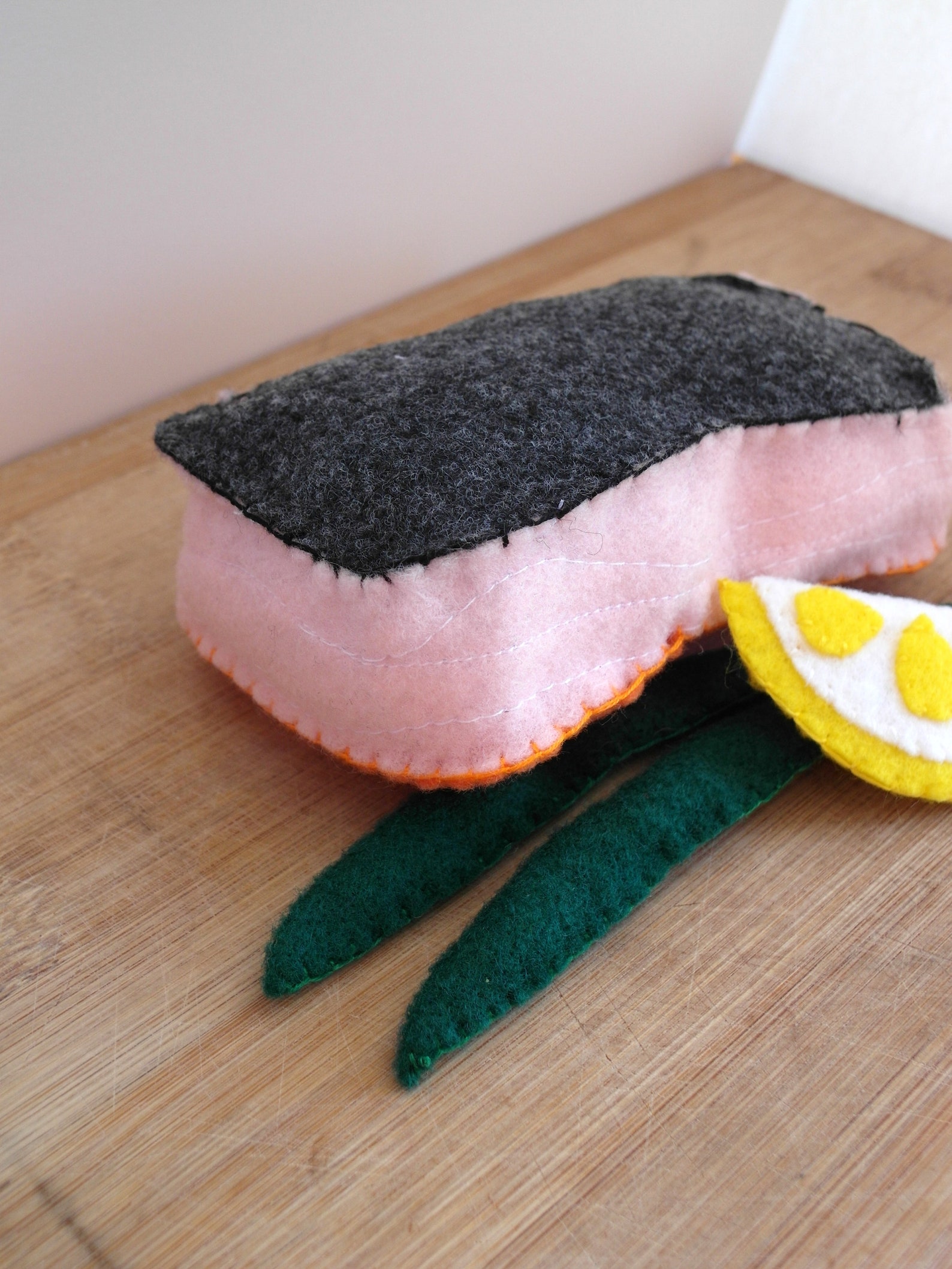 Handmade Felt Salmon Plate - Etsy Canada