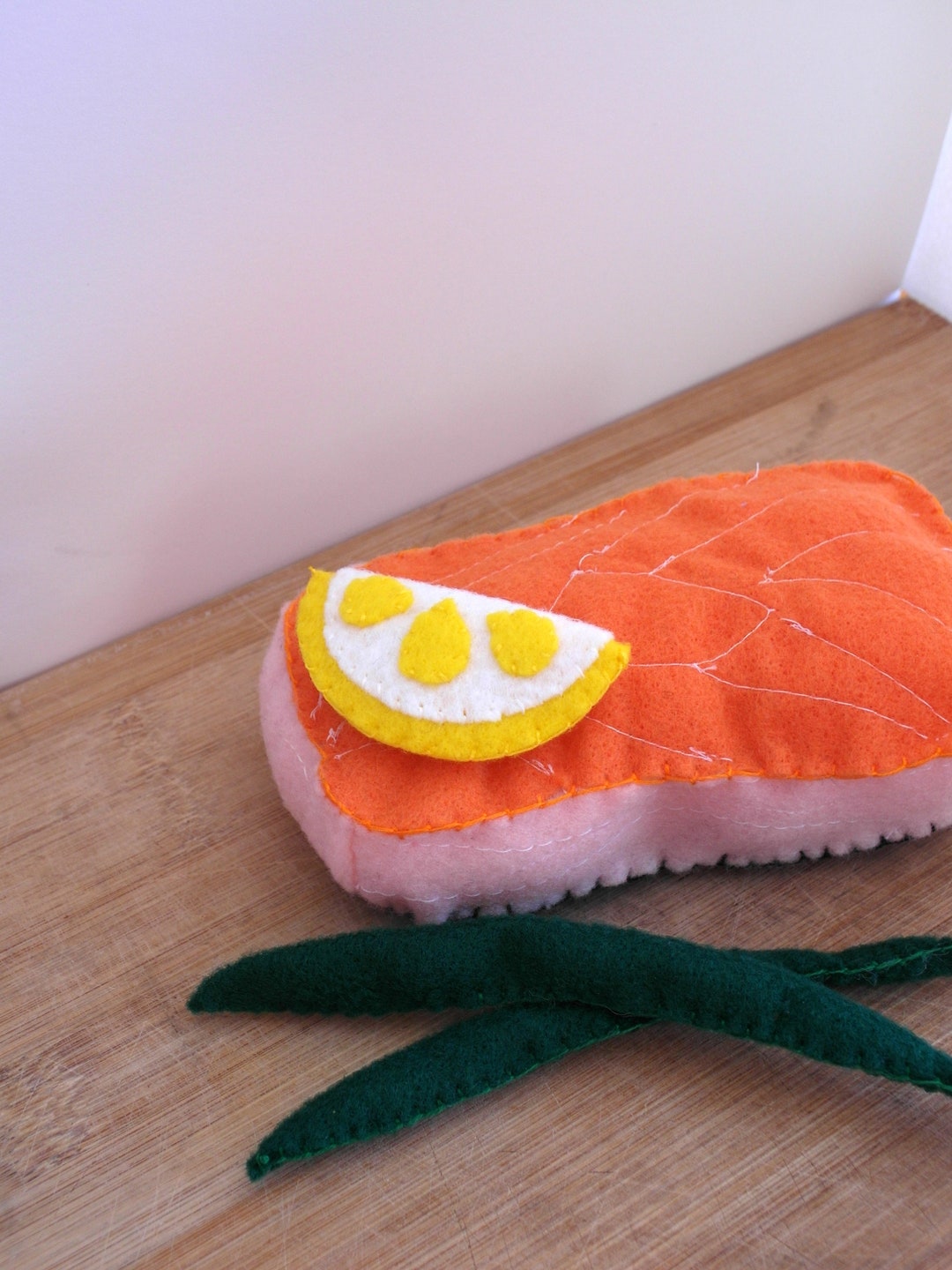 Handmade Felt Salmon Plate - Etsy Canada