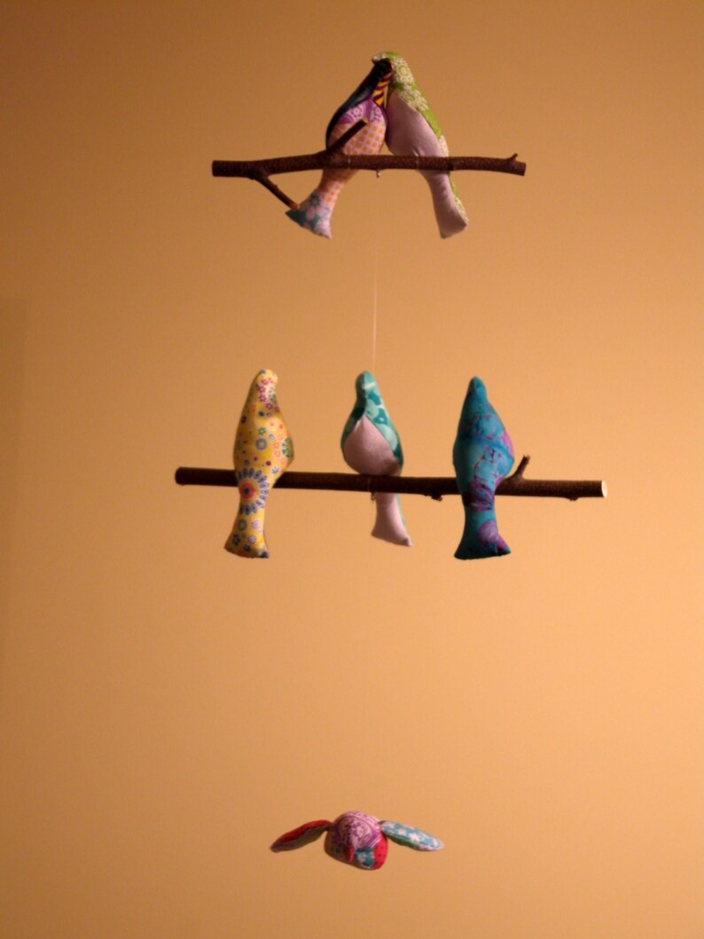 Bird Mobile - 3 Level 6 Bird Mobile - Etsy