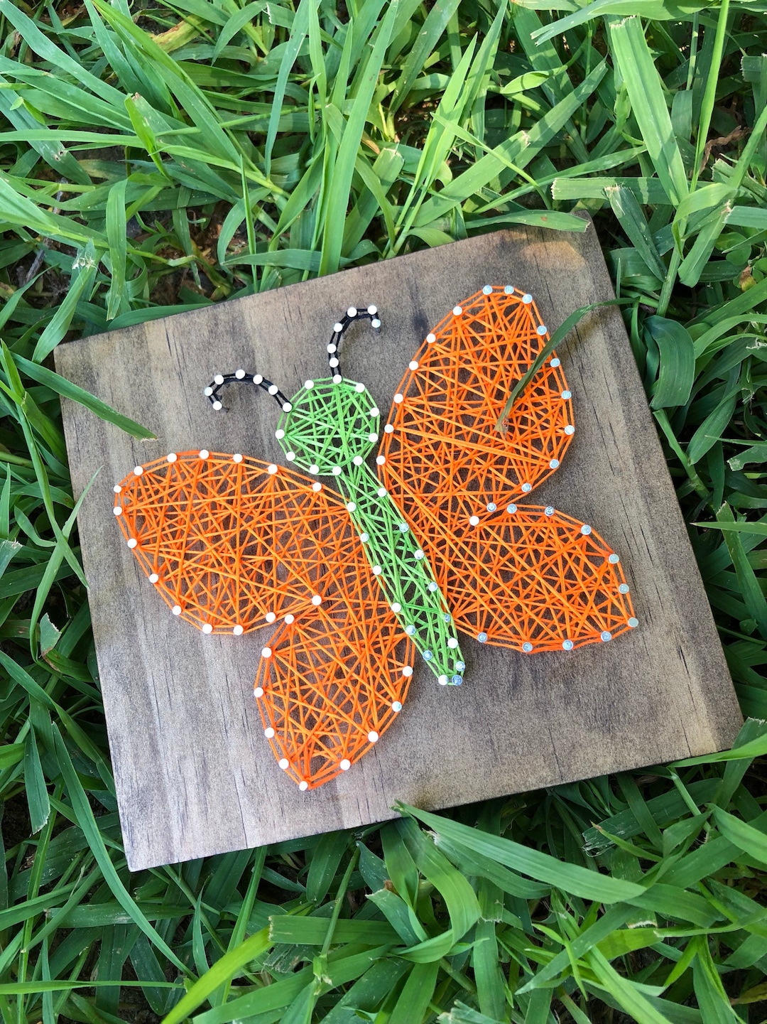 Butterfly String Art Sign - Butterfly Sign - Wooden Sign - Girls Room ...