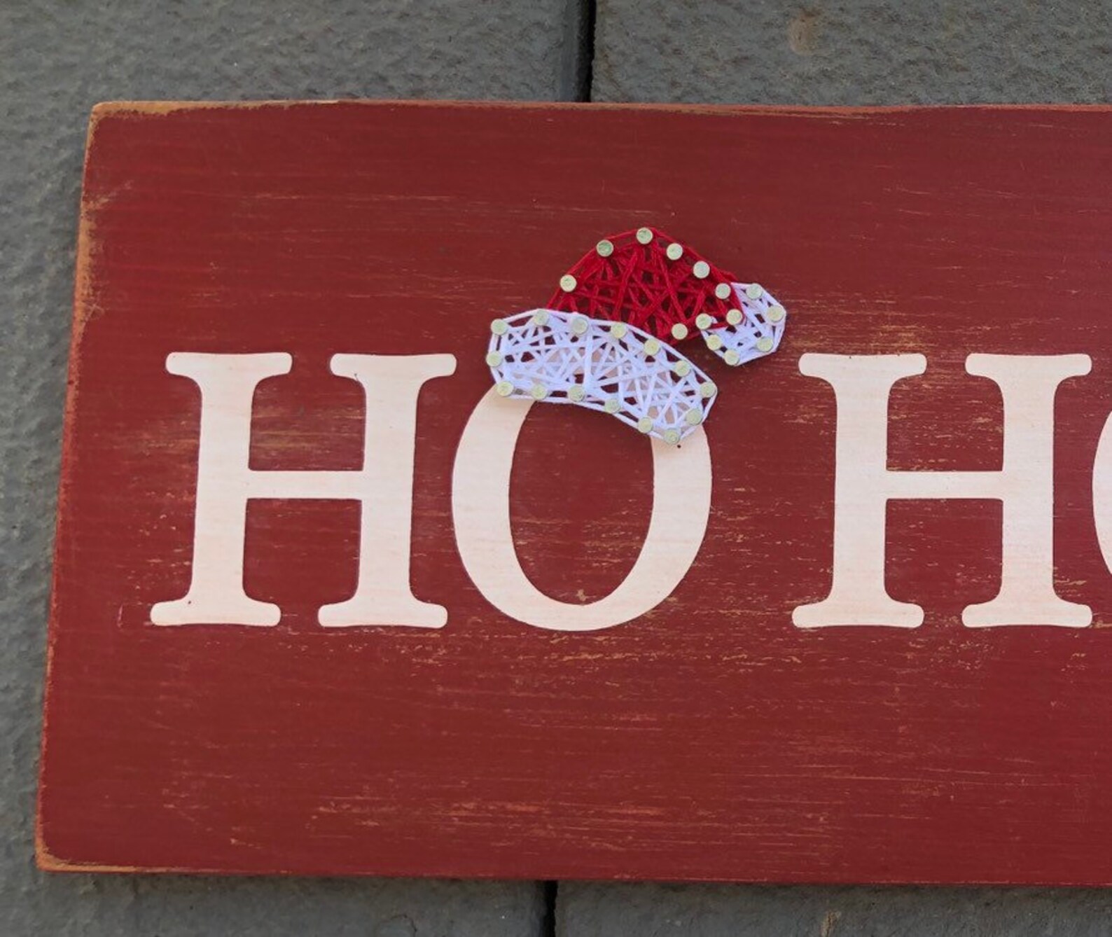 Ho Ho Ho Sign Hand Painted Sign Wooden Sign Rustic Sign | Etsy