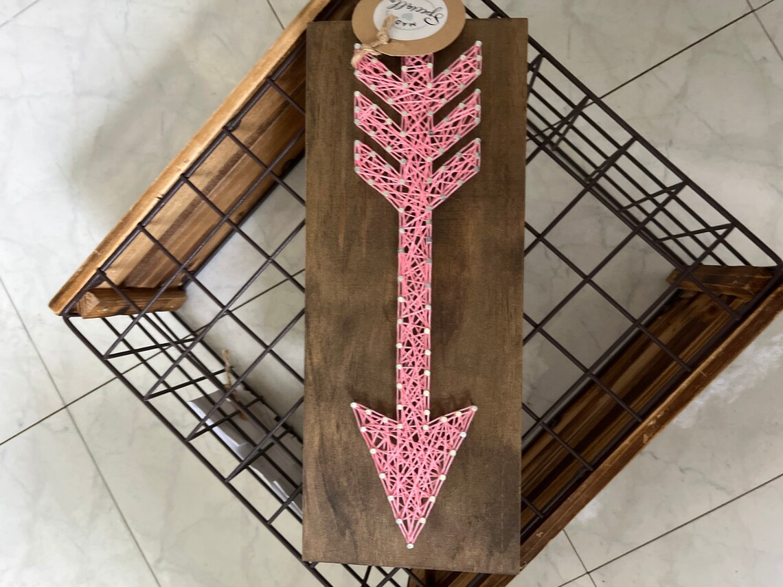 Arrow String Art Sign String Art Sign Arrow Sign Nail - Etsy