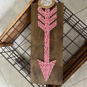 Arrow String Art Sign - String Art Sign - Arrow Sign - Nail Art ...