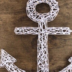 String Art Anchor Wooden Sign Home Decor for Your Boat or | Etsy