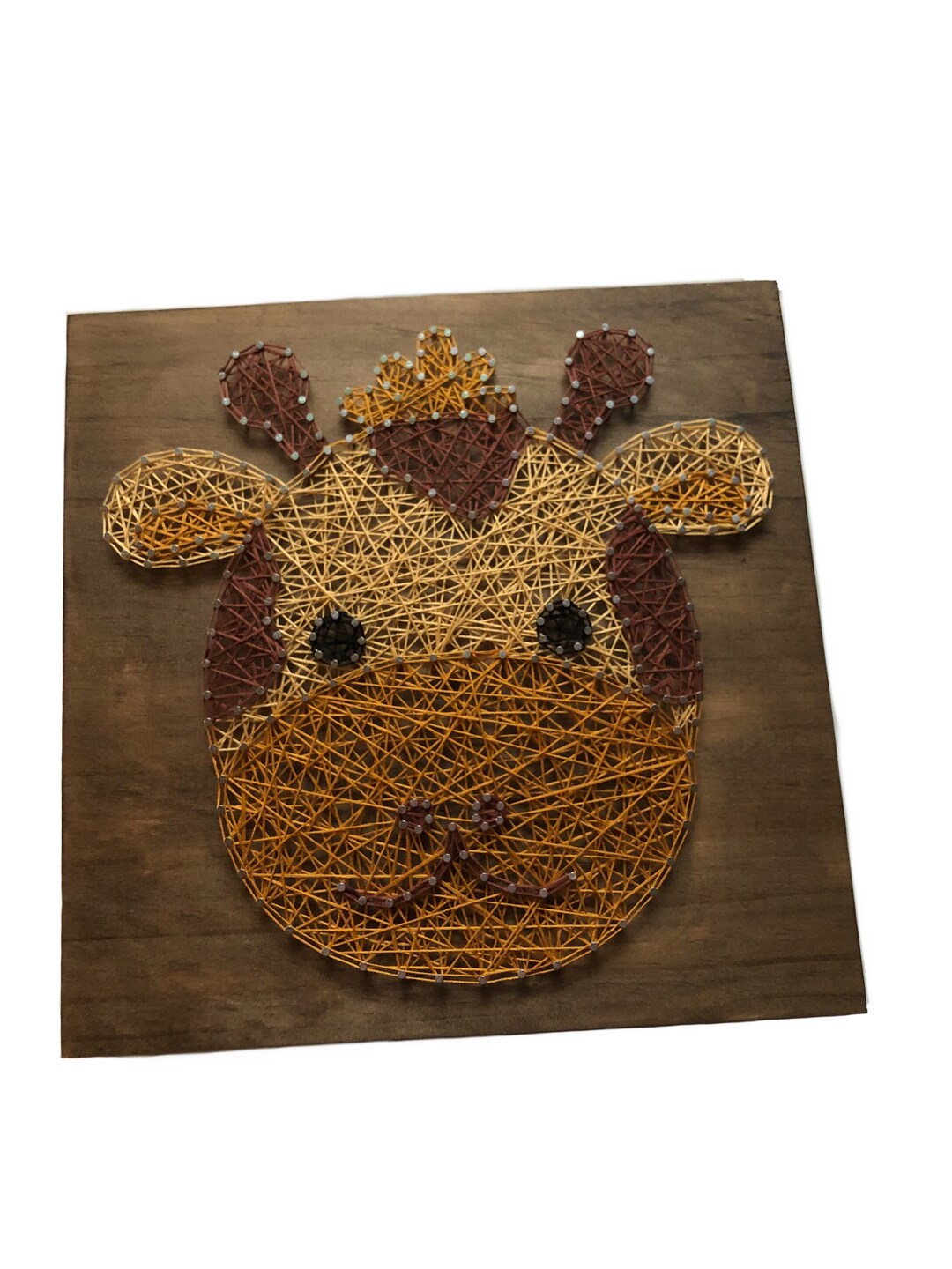 Giraffe String Art Sign - Giraffe Sign - Animal Sign - Birthday Gift ...