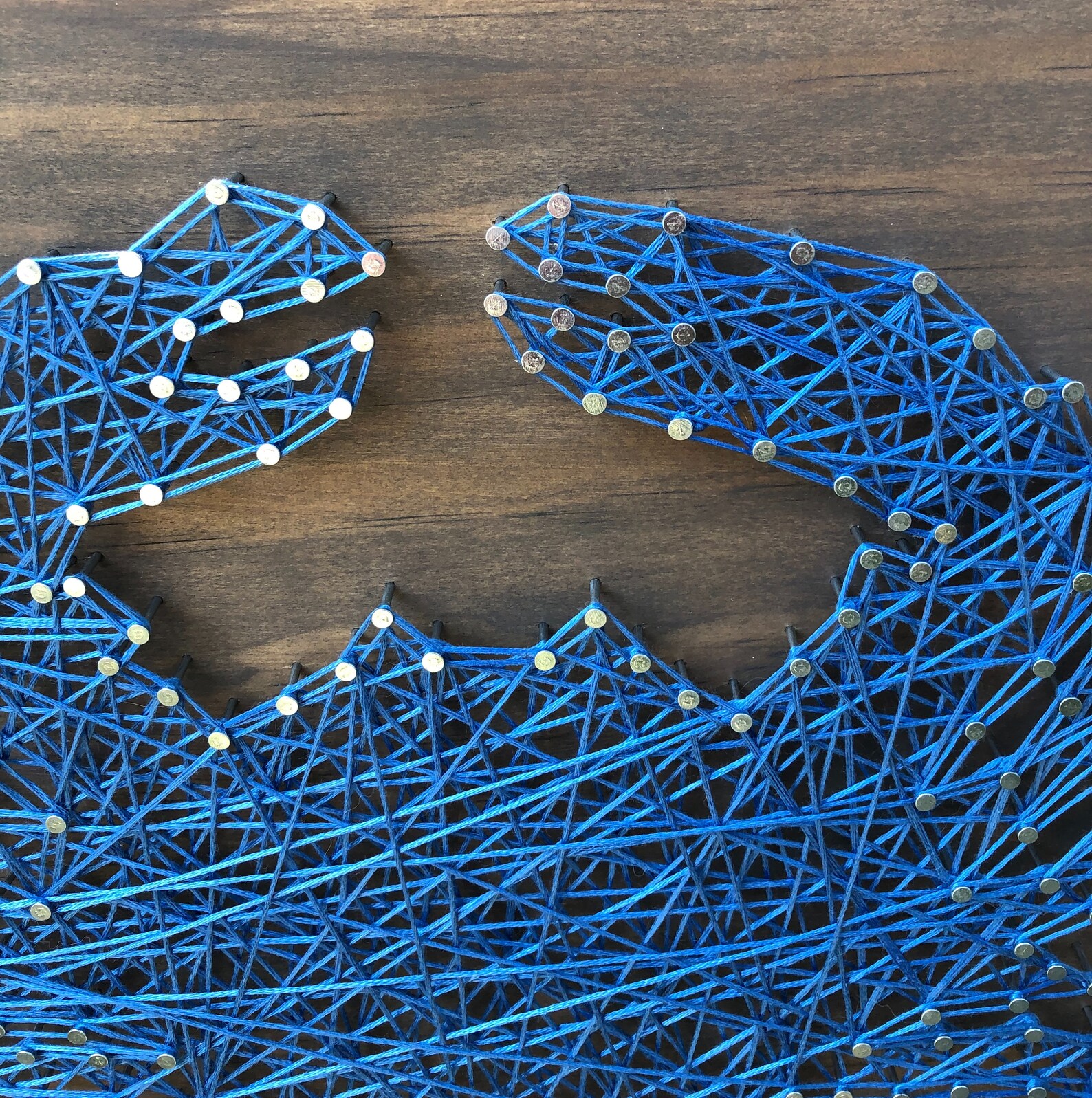 String Art Blue Crab Sign Wooden Sign Beach Decor Gift - Etsy