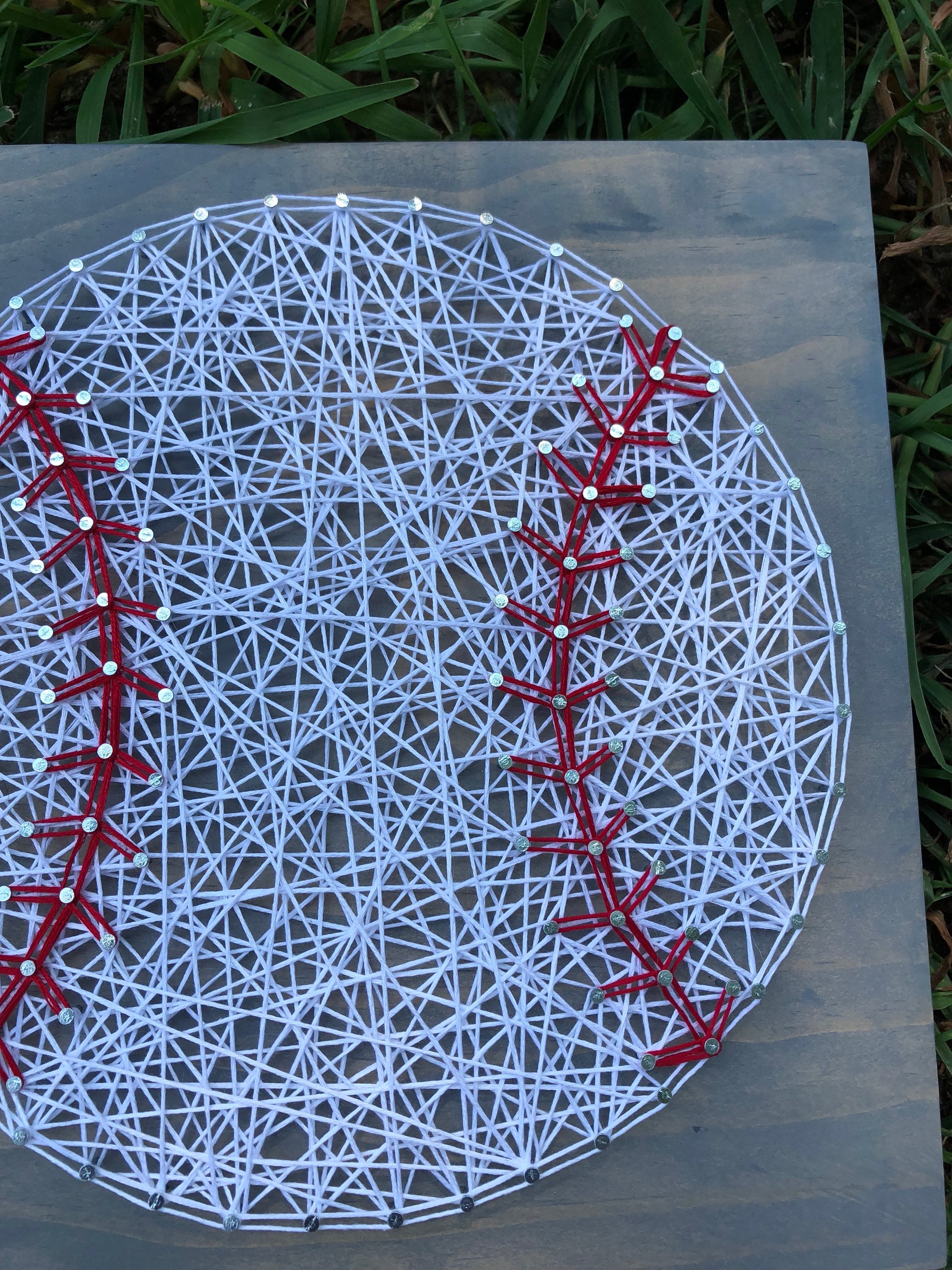 Baseball String Art Sign Baseball Sign MLB Sports Sign - Etsy