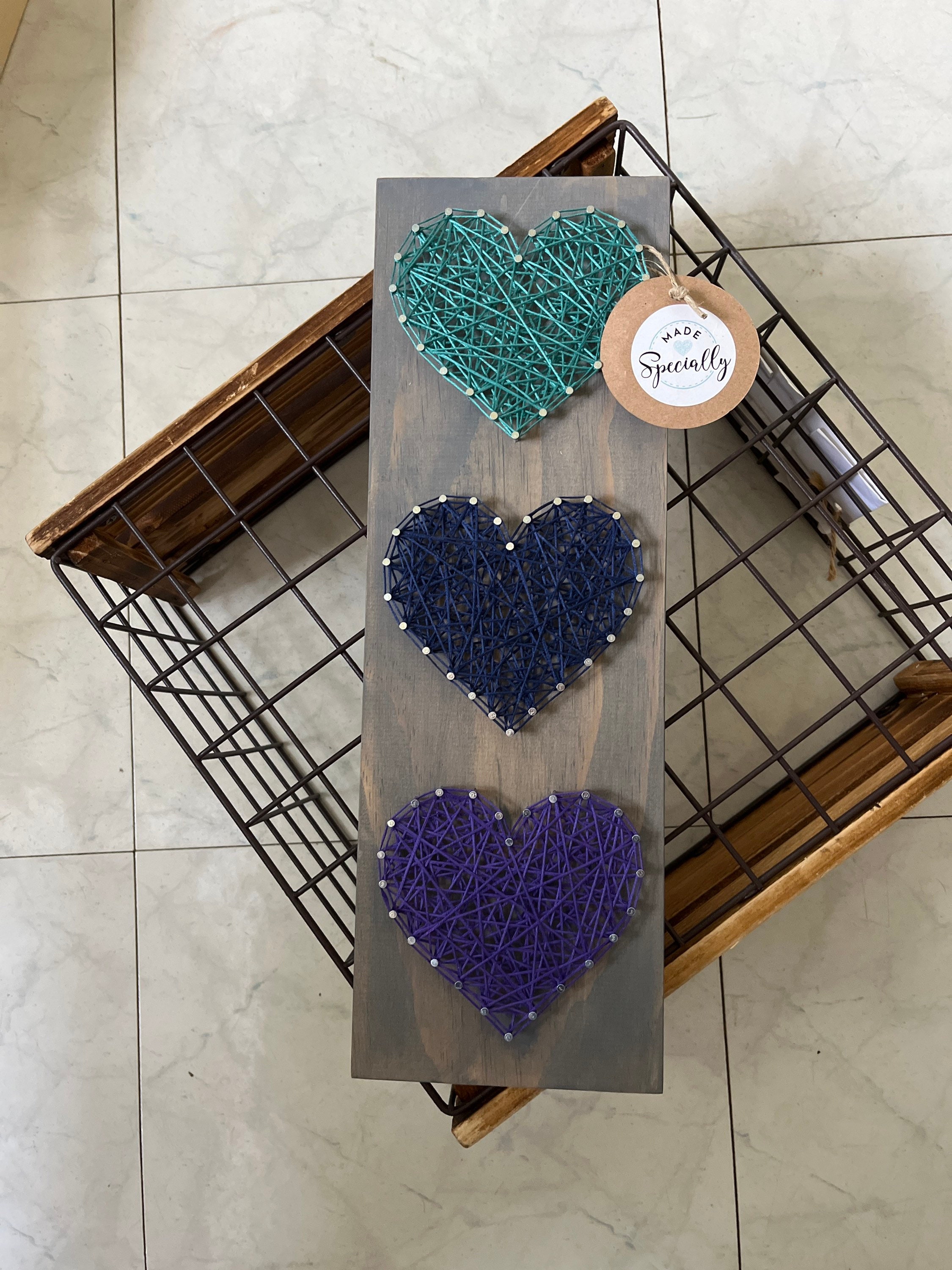 String Art Heart Sign Wooden Sign Valentine's Day Gift - Etsy