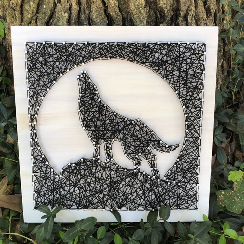 String Art Wolf - Etsy