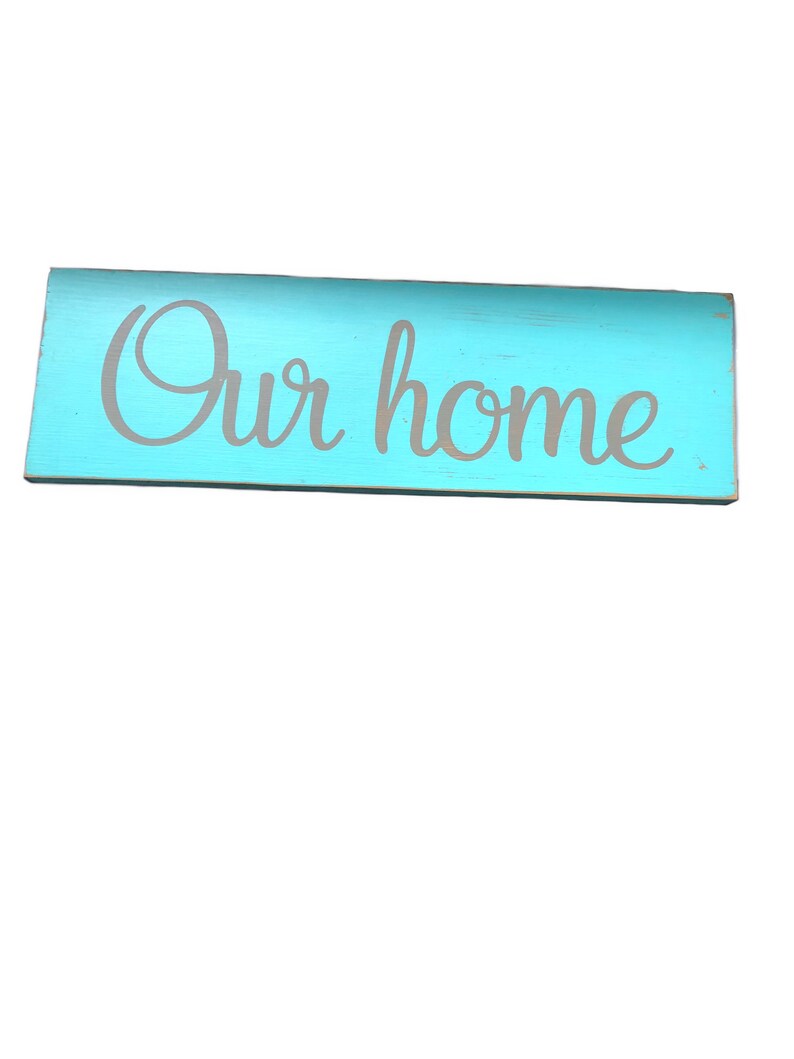 Our Home Sign Hand Painted Sign Wooden Sign Rustic Sign - Etsy