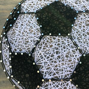 Soccer Ball String Art Sign - Ball String Art Sign - Sports String Art ...