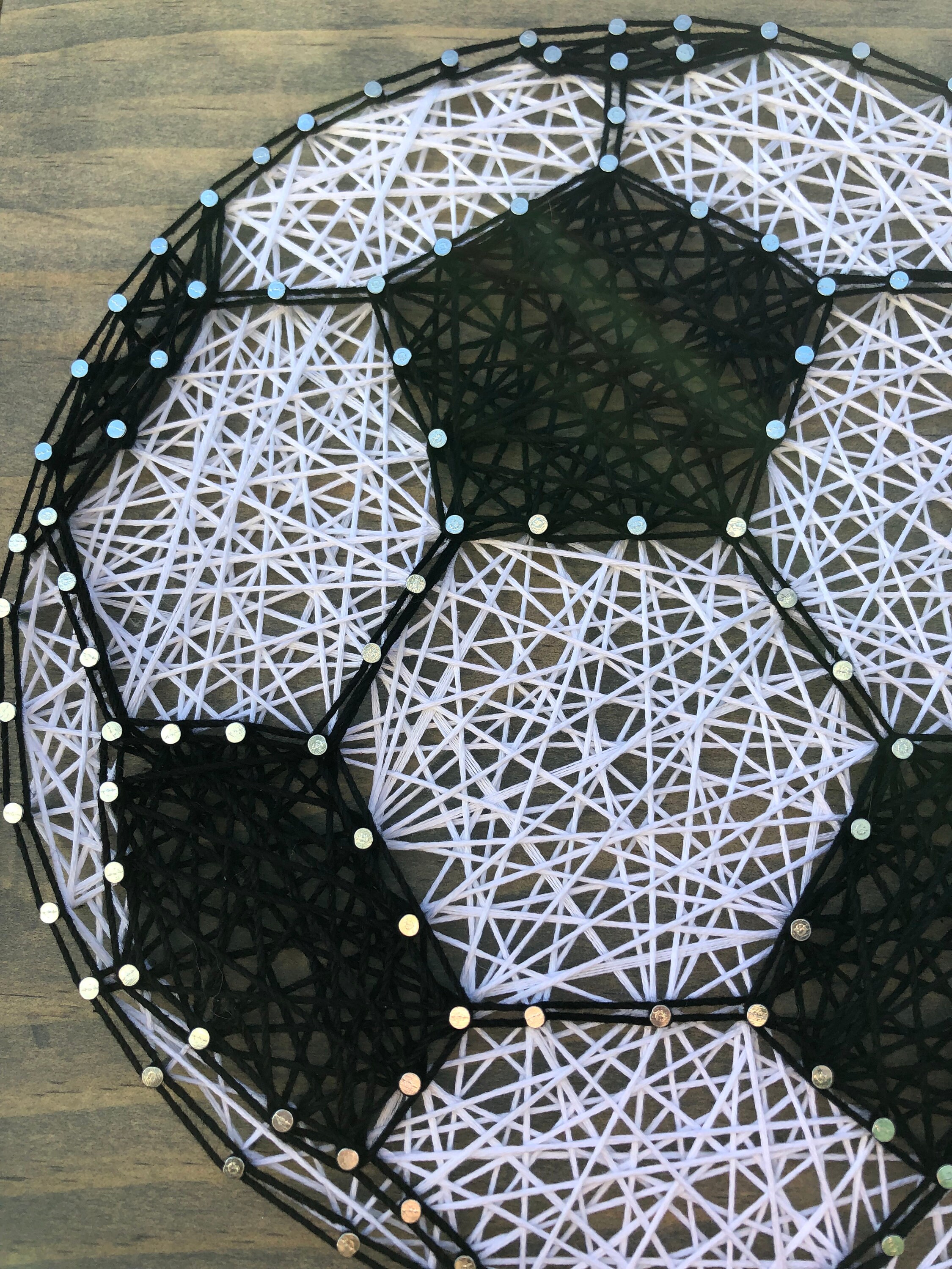 Soccer Ball String Art Sign Ball String Art Sign Sports - Etsy