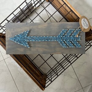 Arrow String Art Sign - String Art Sign - Arrow Sign - Nail Art - Decorative Sign - Wall Art ...