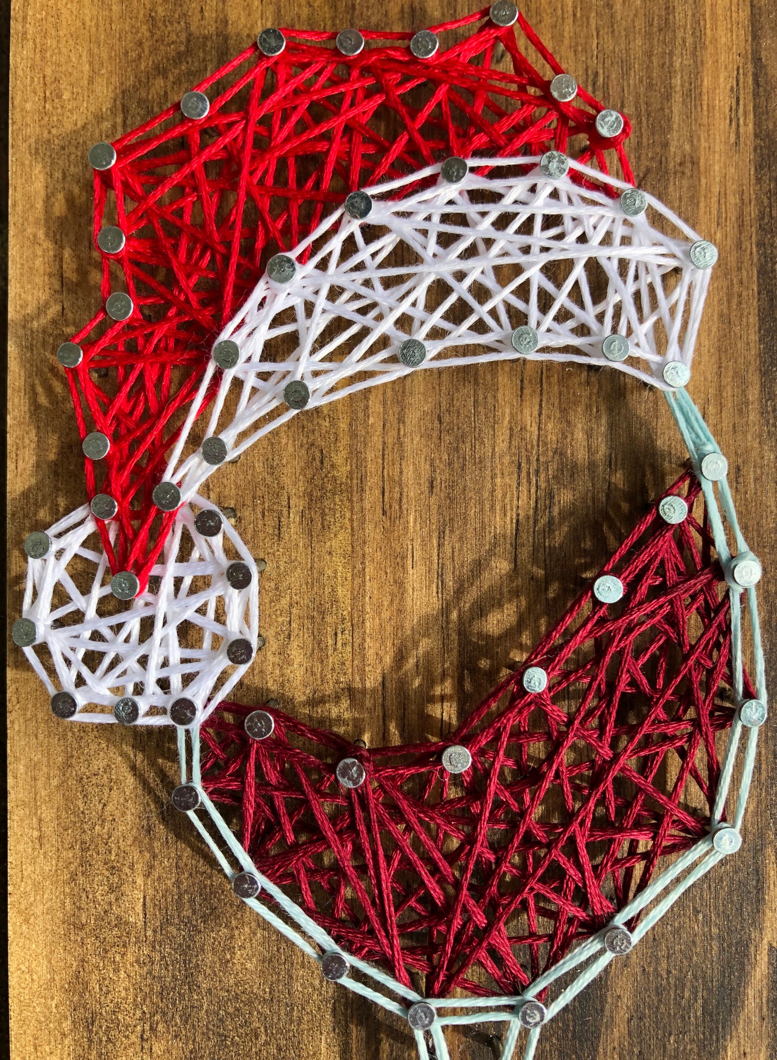 Santa Wine Glass String Art Sign Santa String Art Sign - Etsy