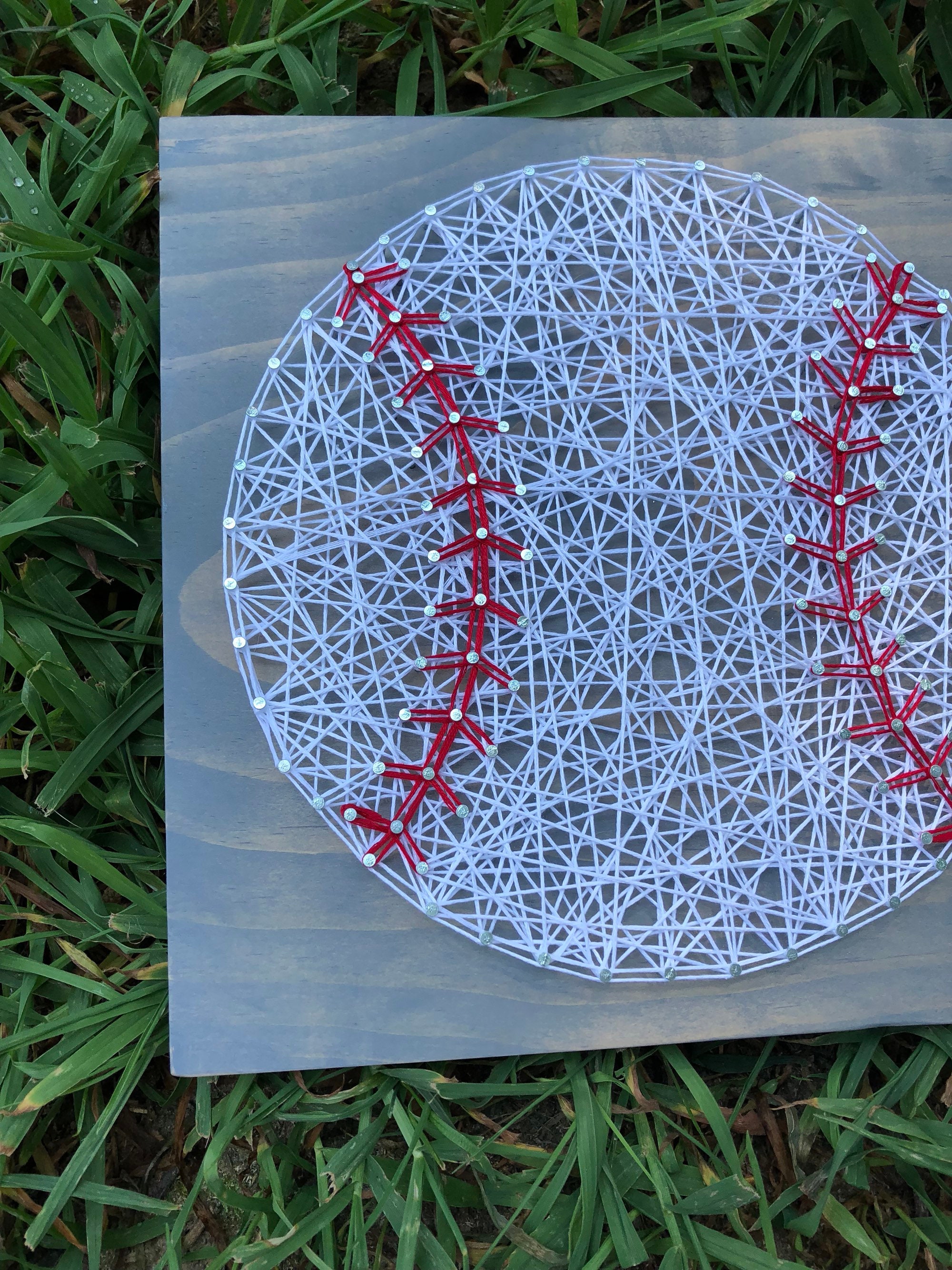 Baseball String Art Sign Baseball Sign MLB Sports Sign - Etsy