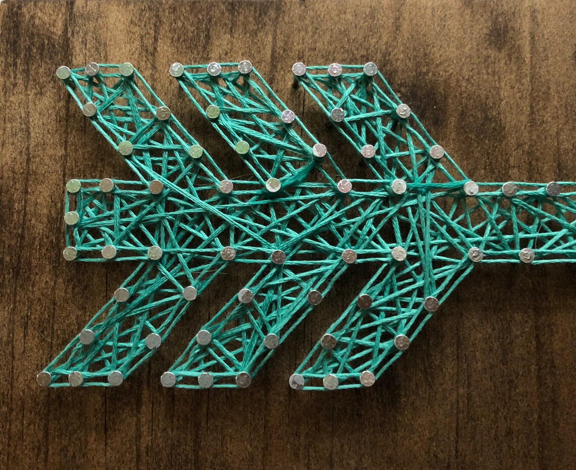 Arrow String Art Sign string art sign arrow sign nail | Etsy