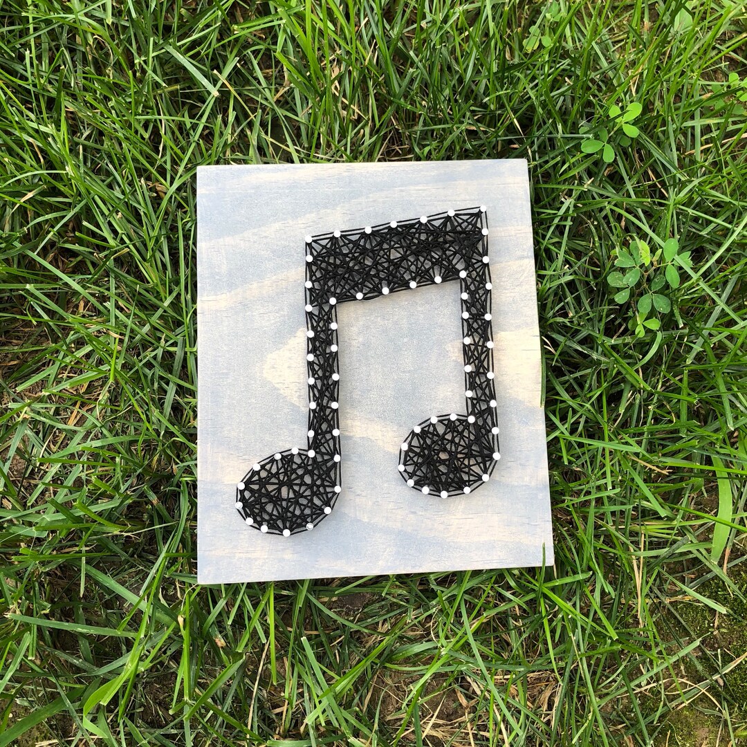 Musical Note String Art Sign - Musical Note Sign - Music Sign - Wooden ...
