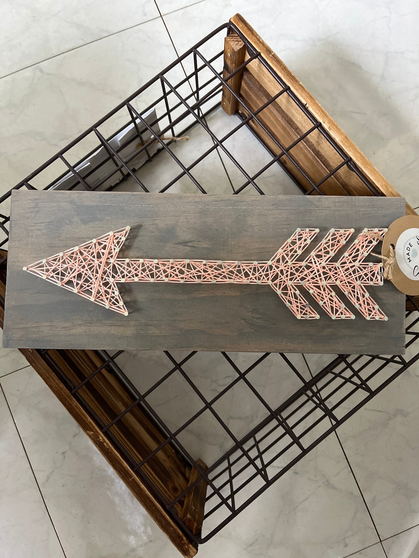 Arrow String Art Sign String Art Sign Arrow Sign Nail - Etsy