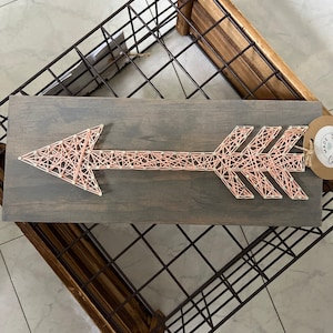 Arrow String Art Sign - String Art Sign - Arrow Sign - Nail Art ...