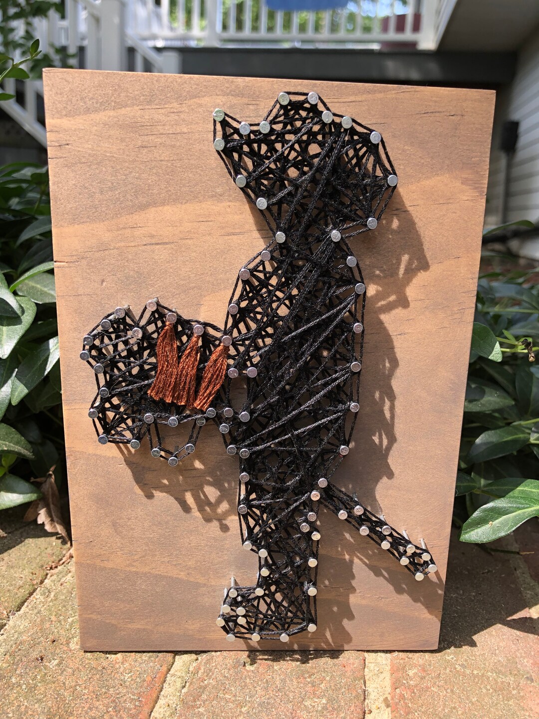 Cowboy on Toy Horse String Art Sign - Horse String Art - Cowboy String ...