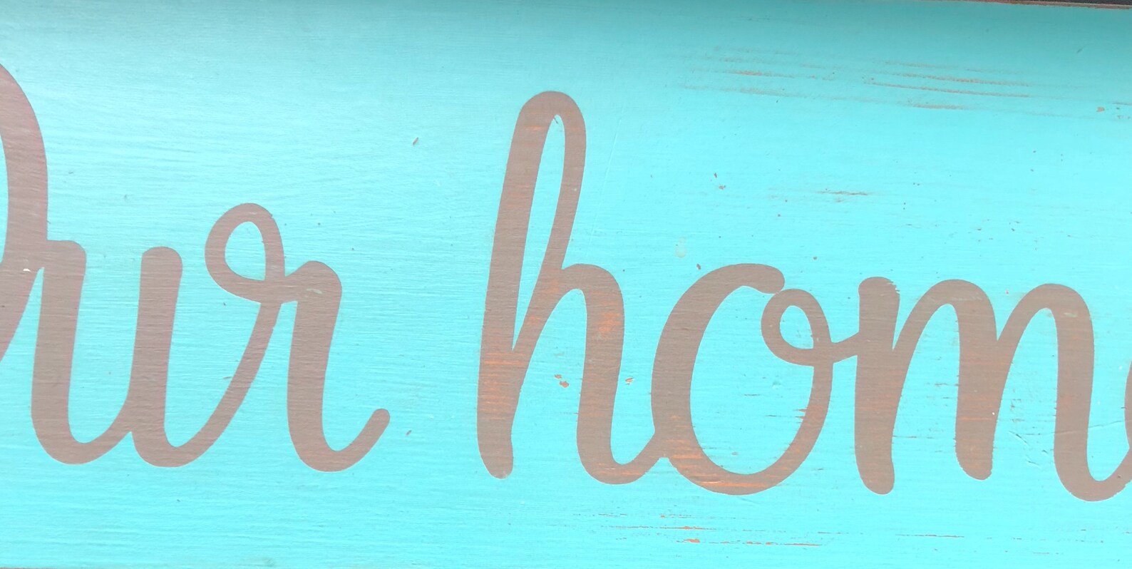 Our Home Sign Hand Painted Sign Wooden Sign Rustic Sign - Etsy