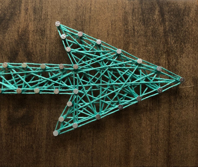 Arrow String Art Sign string art sign arrow sign nail | Etsy