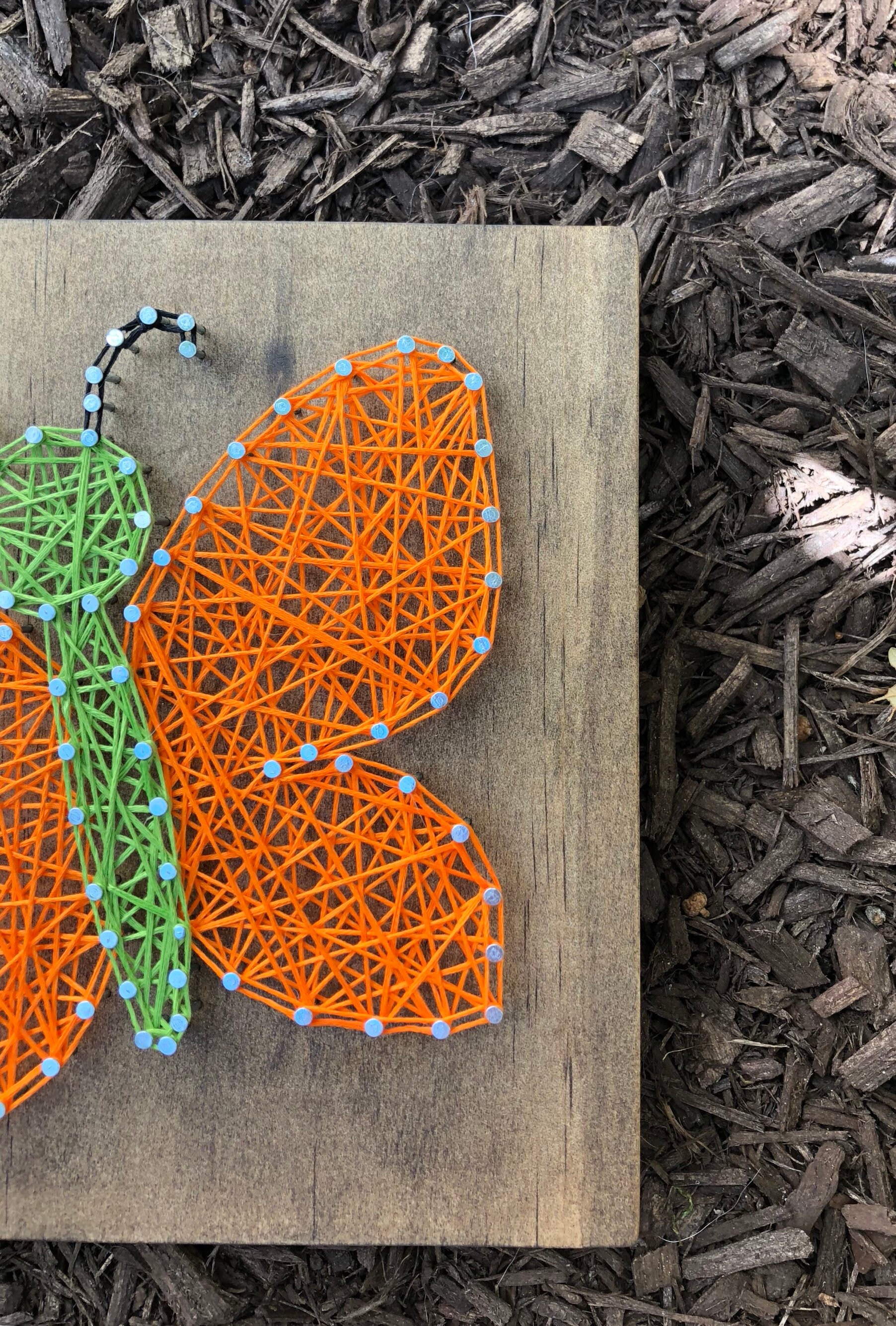 Butterfly String Art Sign butterfly sign wooden sign | Etsy