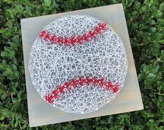 Baseball String Art Sign Baseball Sign MLB Sports Sign - Etsy