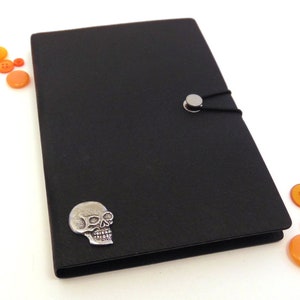 Skull Design Soft Touch A5 Black Notebook Skull Journal | Etsy