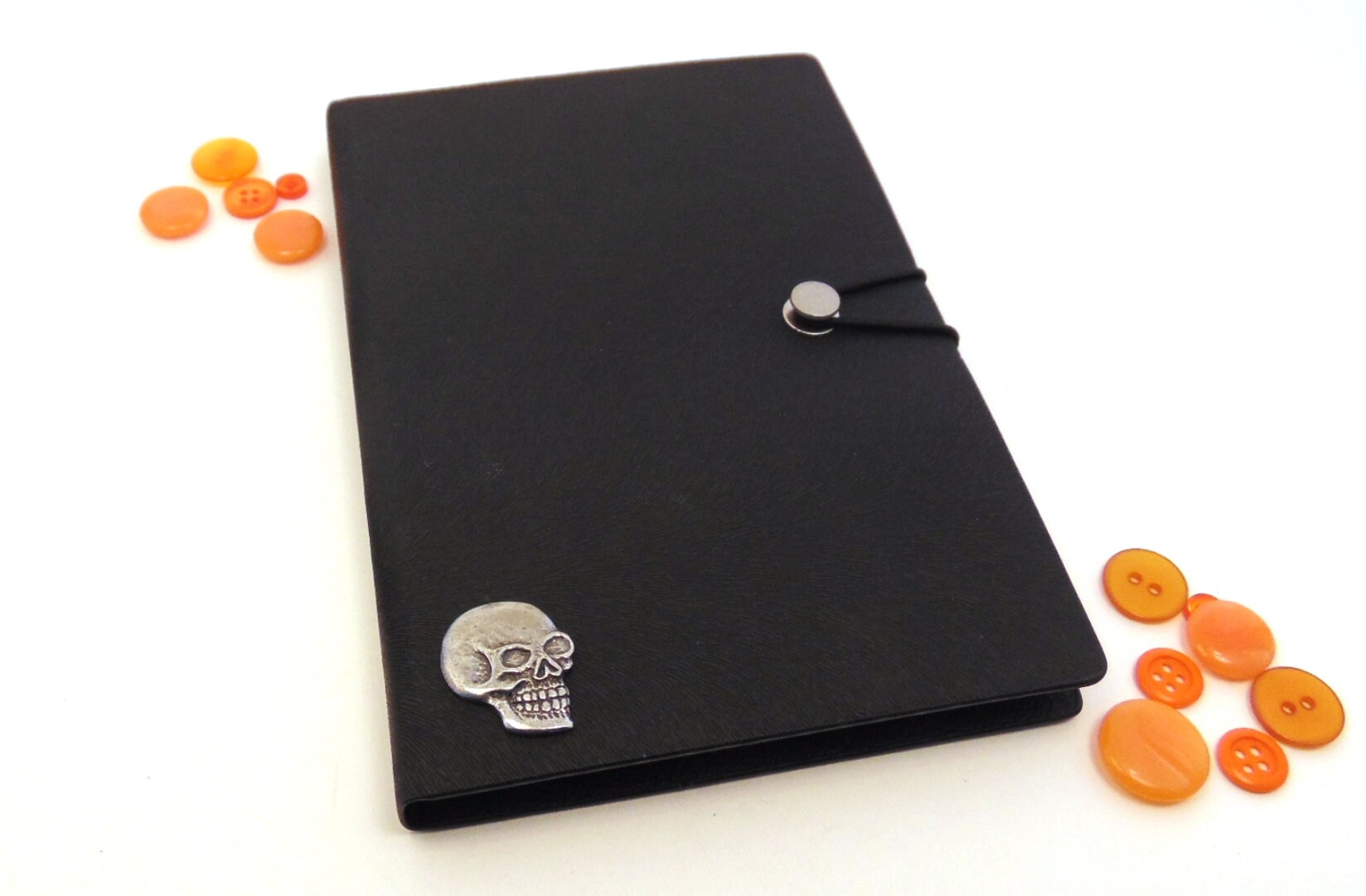 Skull Design Soft Touch A5 Black Notebook Skull Journal - Etsy