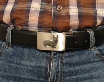 Black Leather Belt - Etsy