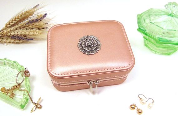 Tudor Rose Design Rose Gold Travel Jewellery Box Travel - Etsy