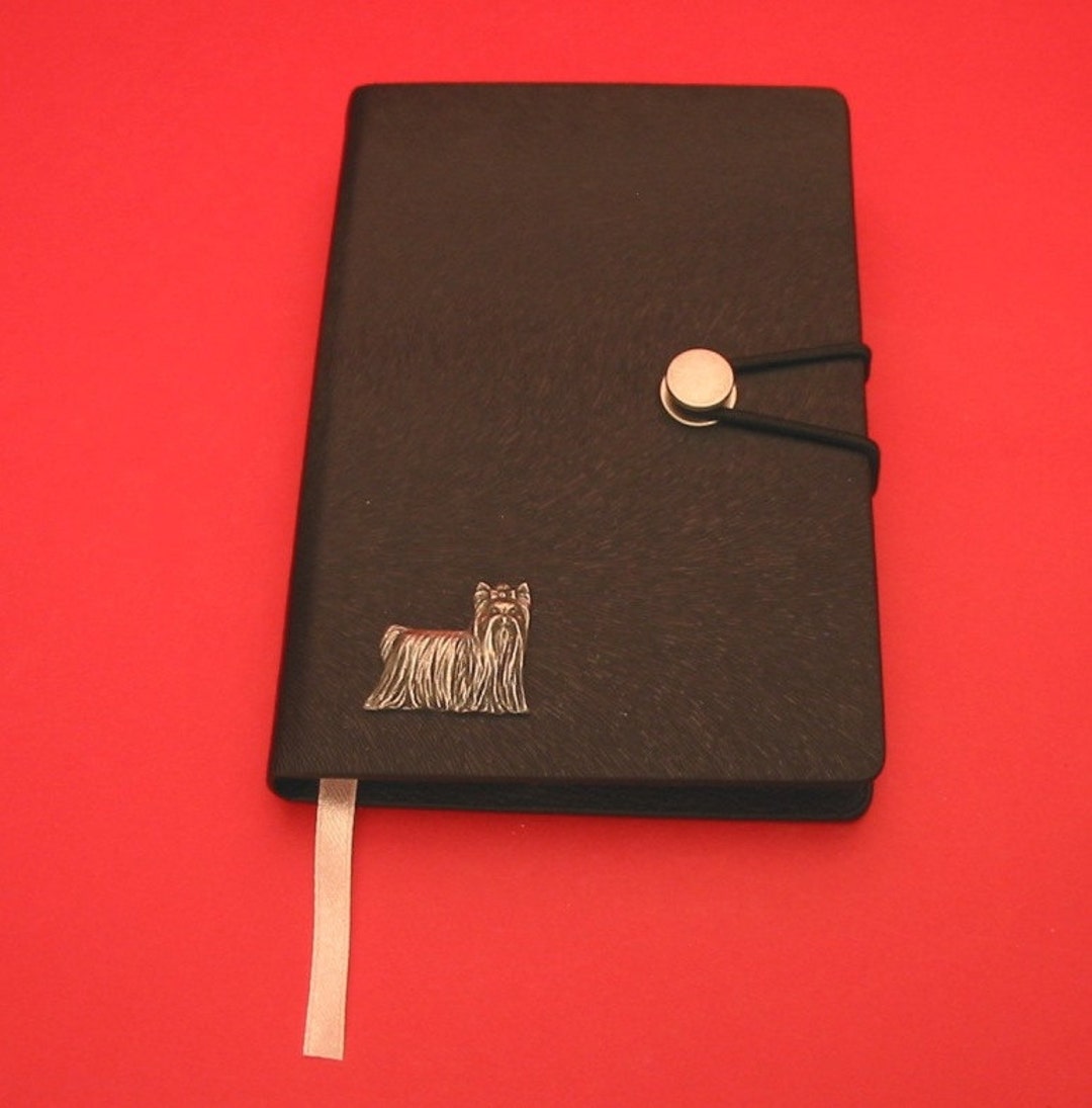 Yorkshire Terrier Design A6 Black Journal - Yorkshire Terrier Gift ...