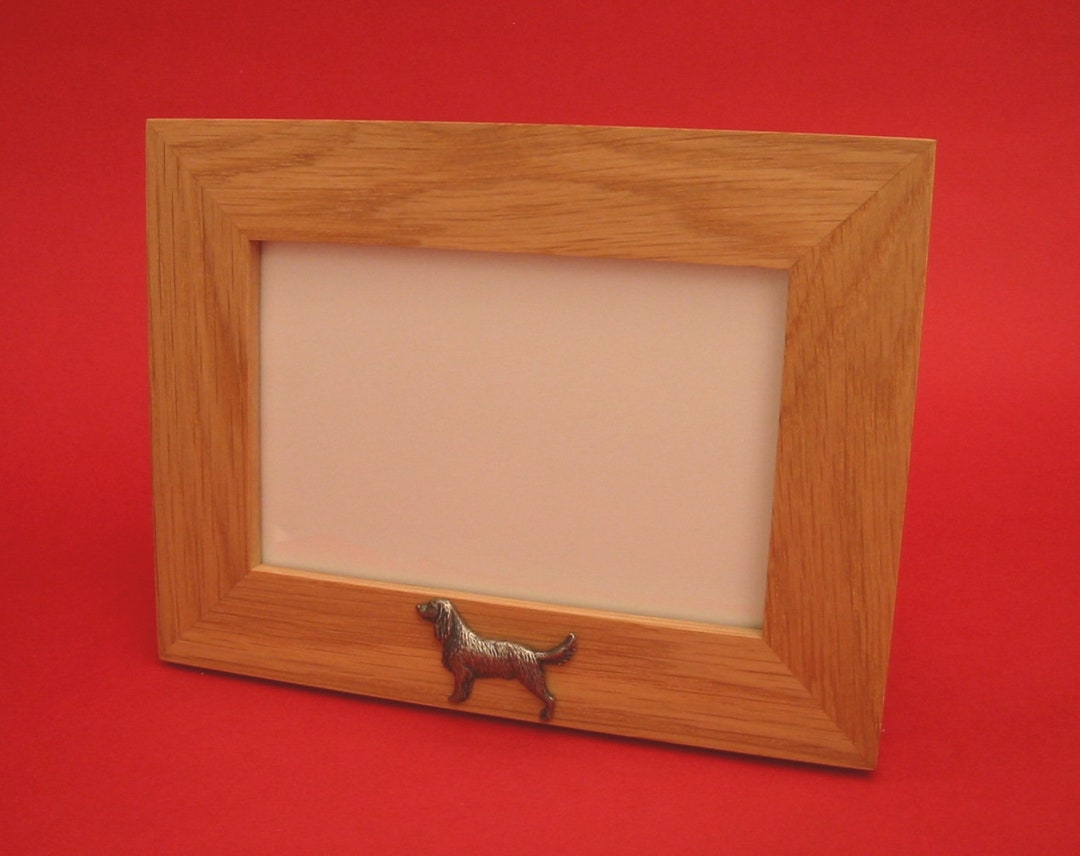 Springer Spaniel Landscape Real Oak Picture Frame 4" X 6" With Hand ...